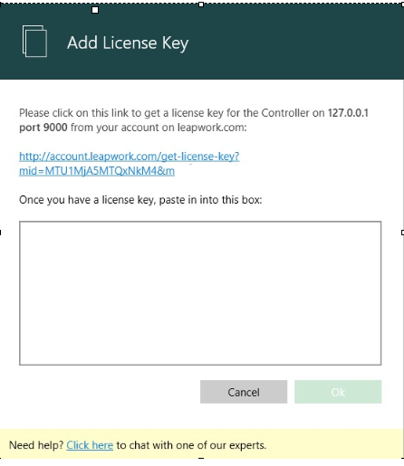 How to get Leapwork license keys and add keys to product