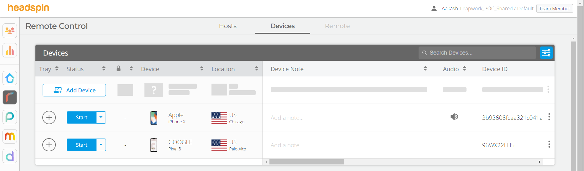 How to set up a Mobile Device Connection - HeadSpin