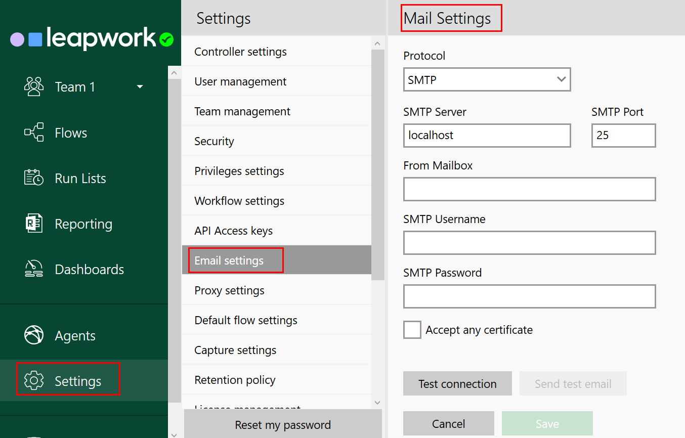 How to Setup Email with SMTP