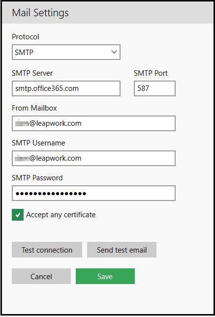How to Setup Email with SMTP