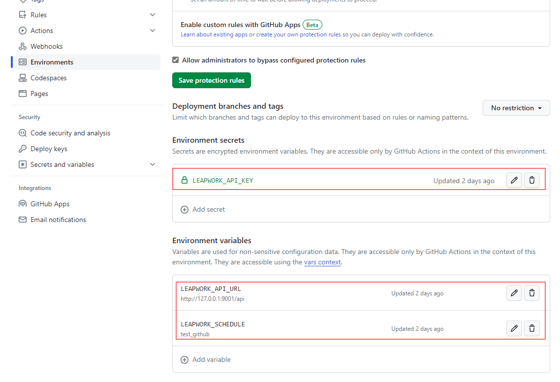 GitHub Actions Integration
