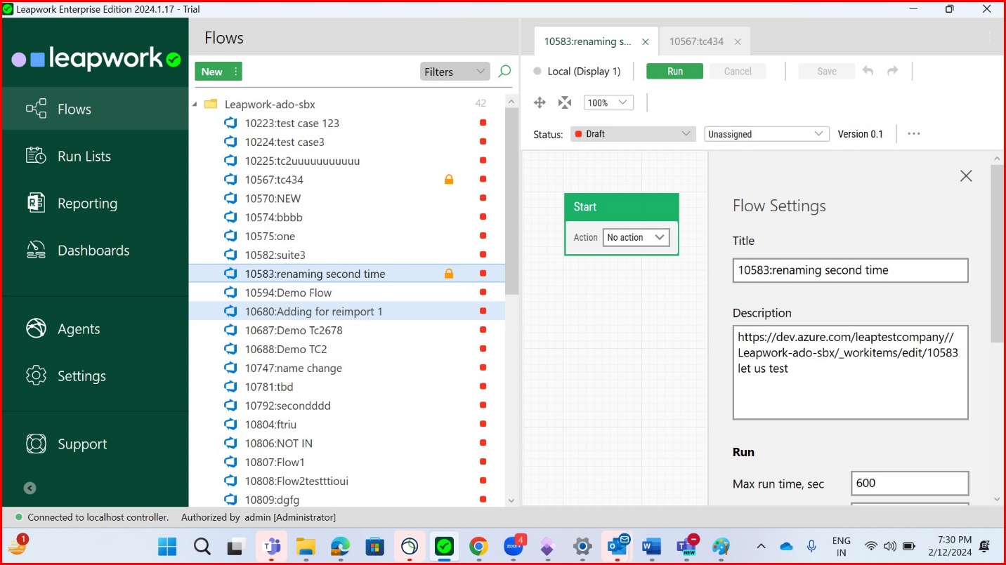 Import Test Cases In Leapwork To Automate And Publish Results On Ado