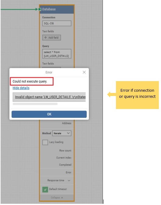 How to perform Select Query operation in Leapwork using a Database Block?