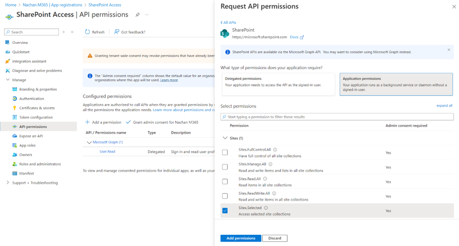Configuring Azure App Registration for SharePoint Integration in Leapwork