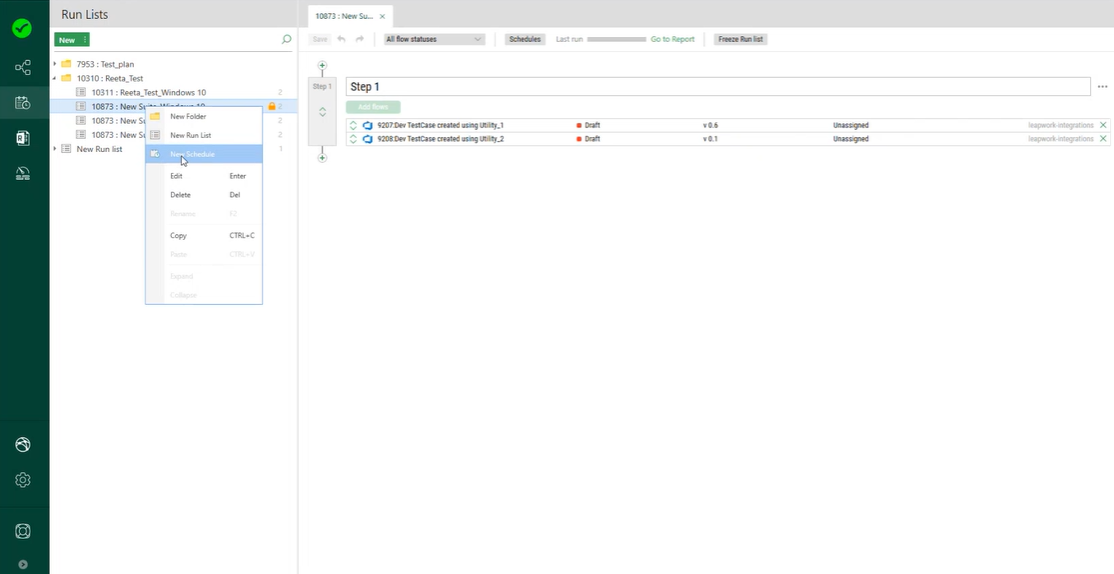 Import test cases in Leapwork to automate and publish results on ADO
